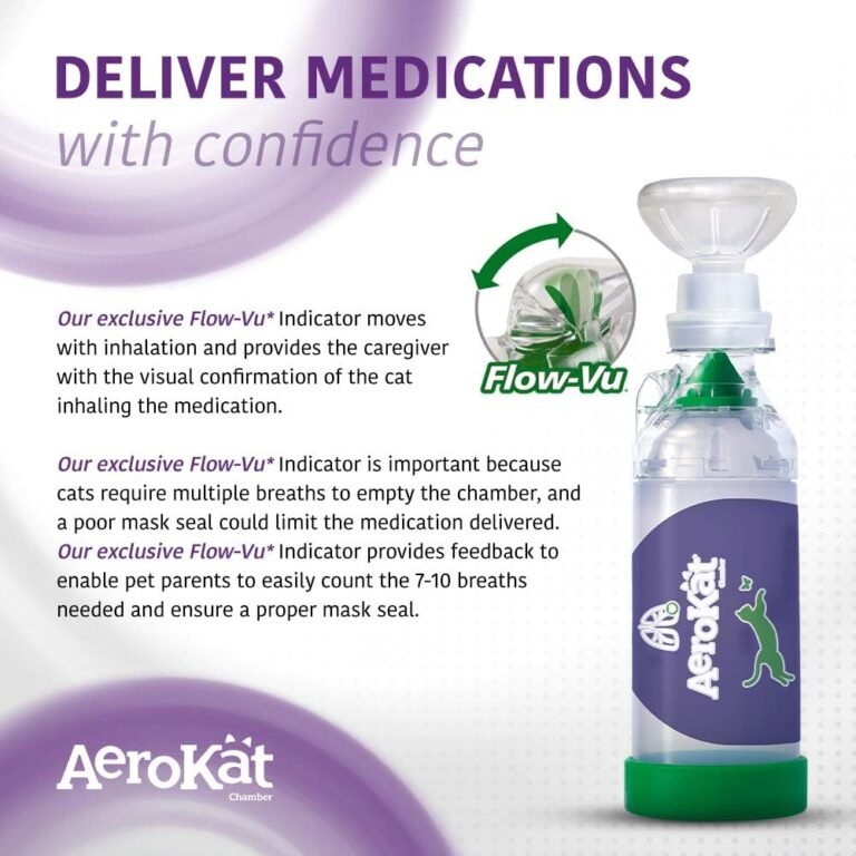 AeroKat Cat Inhaler Chamber - Easy Feline Respiratory Care
