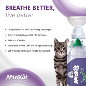 AeroKat Cat Inhaler Chamber - Easy Feline Respiratory Care